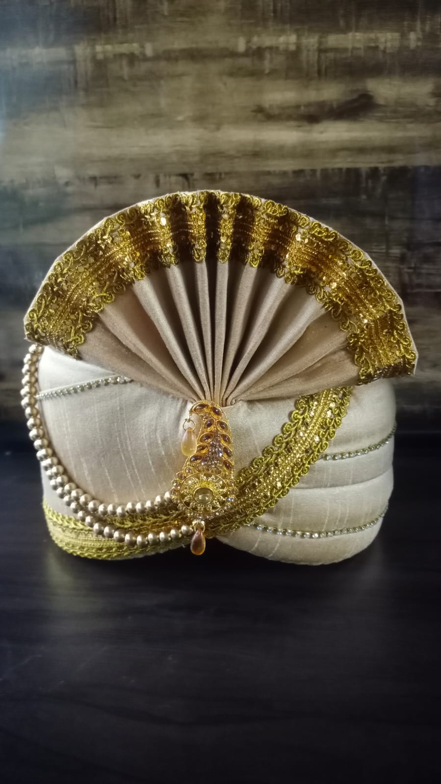 Cream Colour Premium Groom Pagri For Wedding Fuctions & Barati pagadi ...
