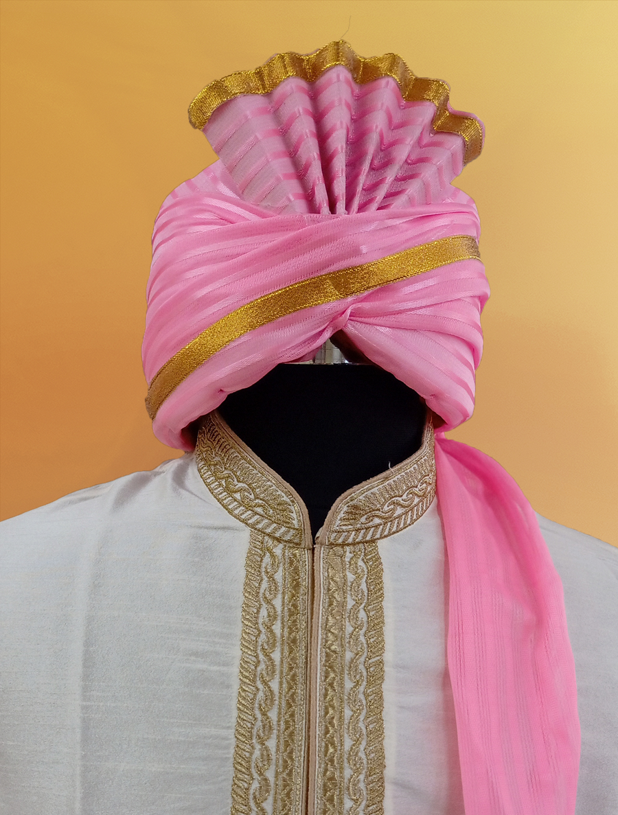 Indian Wedding Pagri For Barati - Ready to Wear Safa for Men's Sherwani ...